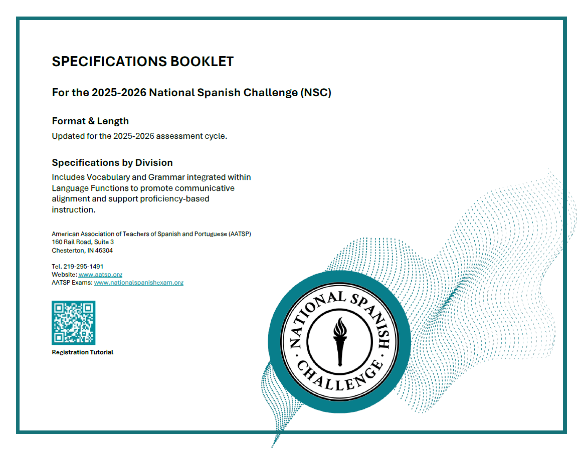 National Spanish Challenge - AATSP Exams